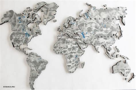 Карта мира 3д модель