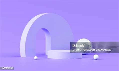 3d 렌더링 제품 모형 또는 화장품 프레젠테이션을 위한 최소한의 현실적인 파스텔 디스플레이 연단은 다채로운 파스텔 스튜디오