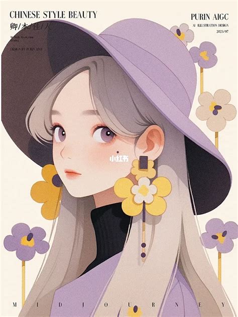 Ai绘画·紫色真的跟浪漫很配啊 超爱 ️ 花瓣网