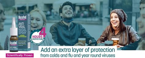Nasofed Anti Viral Nasal Spray 4 Hours Protection From Viruses Colds And Flu Steroid Free 10 Ml