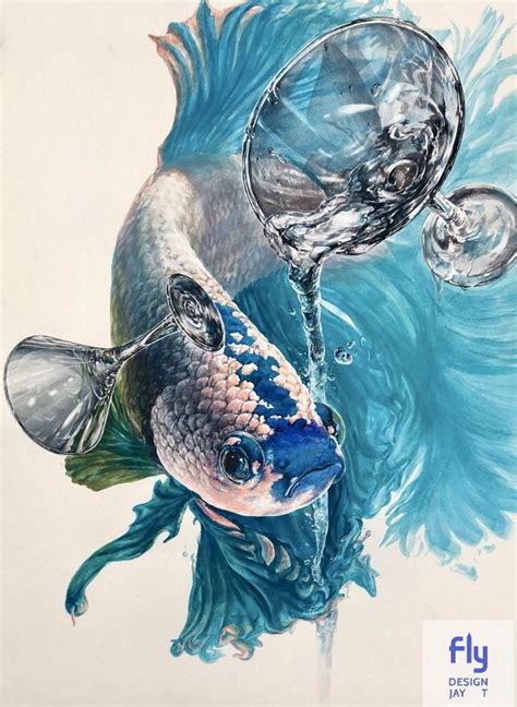 강서fly미술학원 강서플라이미술학원미대입시우장산역물고기기초디자인 그림 디자인 금붕어 구상 미술