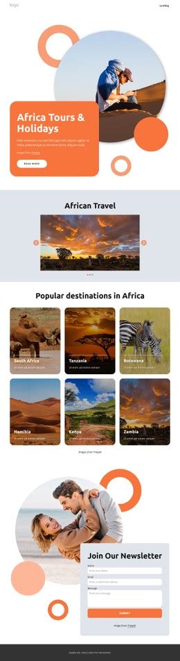African Safari And Tours Css Template By Nicepage