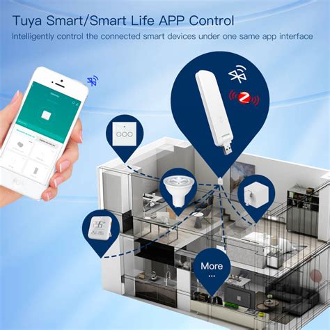 Moes Wifi Zigbee Bluetooth Tuya Usb Home Automation Gateway