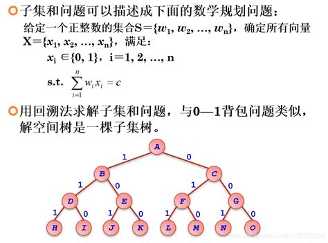 子集和问题回溯算法 csdn博客