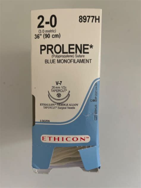 New Ethicon Prolene 2 0 8977h Opened Box Of 35 Sutures For Sale Dotmed Listing 4902328