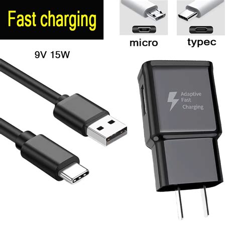 สายชาร์จ Typec Fast Charging Micro 3a หัวชาร์จ15w（รับประกัน 1 ปี）สำหรับ S6 S8 S10 Note10 S20 S21