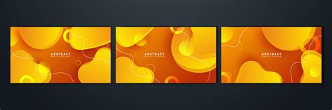 추상적으로 주황색과 노란색 배경색 구성 선과 원 점의 조합이있는 추상적 인 배경을 광고 배너 판매 배너 템플릿 프리젠 테이션에 사용할 수 있습니다 노랑에 대한 스톡 벡터