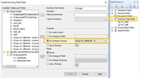 Get The Total Of Value In Crystal Report Stack Overflow