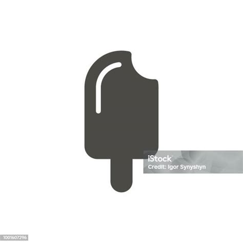 아이스크림 아이콘 벡터입니다 달콤한 음식 기호 격리입니다 최신 유행 플랫 Ui 표시 디자인입니다 아이스크림 그래픽 Pict 0명에 대한 스톡 벡터 아트 및 기타 이미지