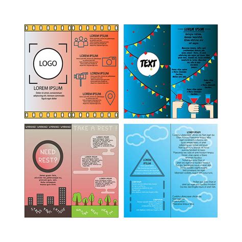 비즈니스 세트 브로슈어 서식 파일 레이아웃 커버 벡터 Eps Ai Uidownload