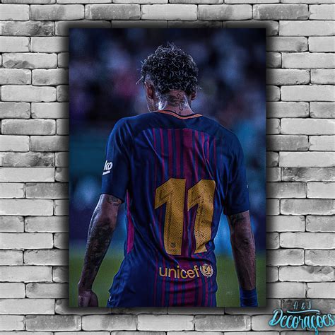 Placas Decorativas Quadros Neymar 31 A 45 Futebol Shopee Brasil