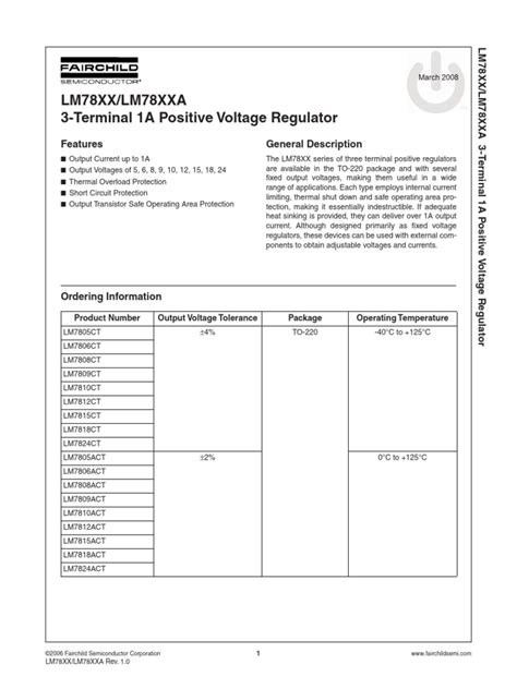 Lm7805 Pdf Power Supply Electronics
