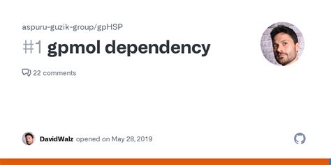 Gpmol Dependency · Issue 1 · Aspuru Guzik Group Gphsp · Github