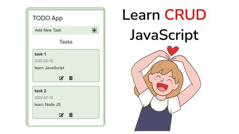 Learn Crud Operations In Javascript By Building Todo App Js Learn Javascript App Learning