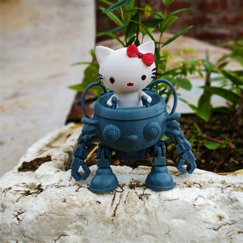 👋 Hello Kitty Bot A Robot Piloted By An Adorable Hello Kitty・free Stl File For ・cults