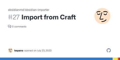 Import From Craft Issue Obsidianmd Obsidian Importer GitHub