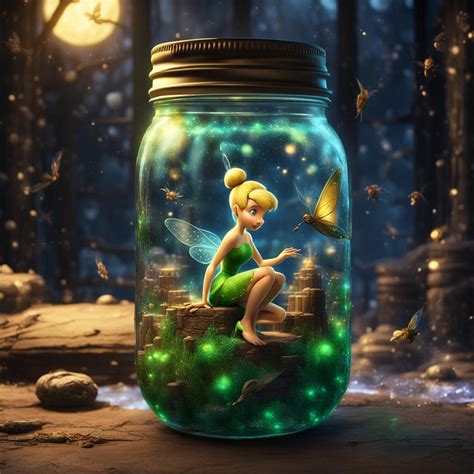 Tinker Bell In A Mason Jar Ai Generated Artwork Nightcafe Creator