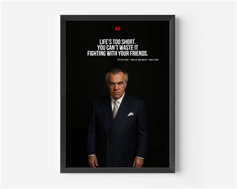 Paulie Gualtieri The Sopranos Quote Poster Dank N Drip