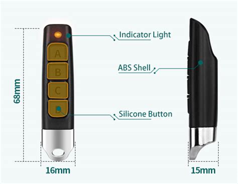 315 433mhz Universal Rf Clone Remote Control Garage Door Window Gate