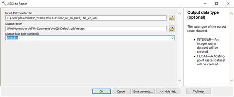 Arcgis Desktop Getting Error With Ascii To Raster The Error Is Says