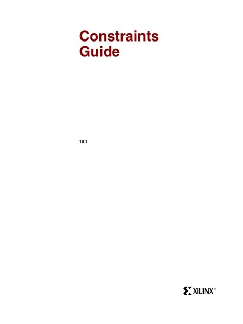 Xilinx Constraints Guide Pdf Pdf Hardware Description Language