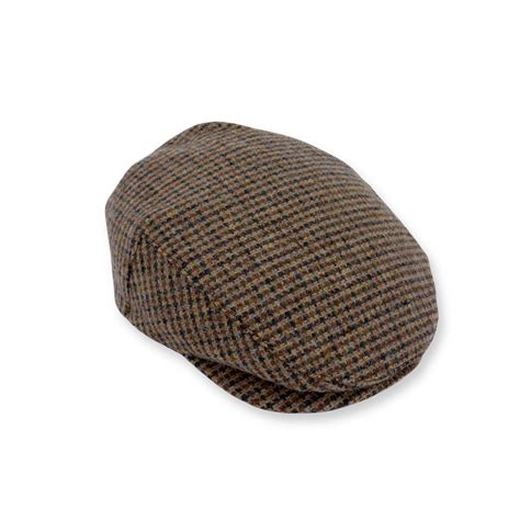 Tweed Chesterfield Flat Cap Classic British Tweed Cap Old Habits