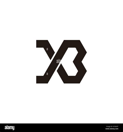 Letter Xb Simple Linked Overlapping Design Logo Vector Stock Vector Image And Art Alamy