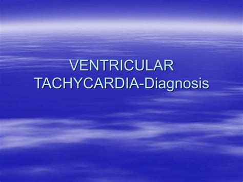 Vt Diagnosis Ppt