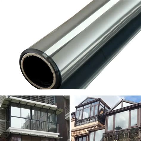 One Way Solar Reflective Mirror Insulation Window Film Tint Self Ahesive Privacy Glass Sticker