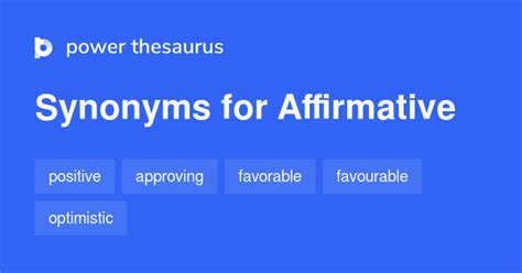 Affirmative Synonyms 872 Similar Words And Phrases