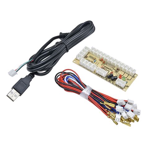 DIYMORE Zero Delay Arcade USB Encoder PC ไปยงจอยสตกปมกดสายสำหรบ MAME Fight Stick โมดล