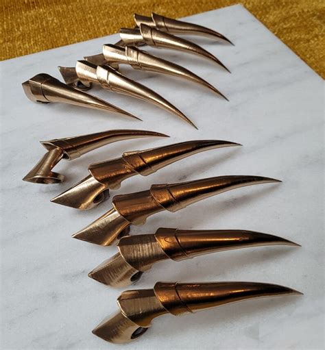 Kda Evelynn Inspired 3d Printed Claws Gold Prestige Etsy