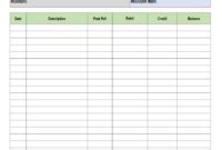 Business Ledger Template Excel Free Of Monthly Pay Ledger In Business Ledger Template Excel Free