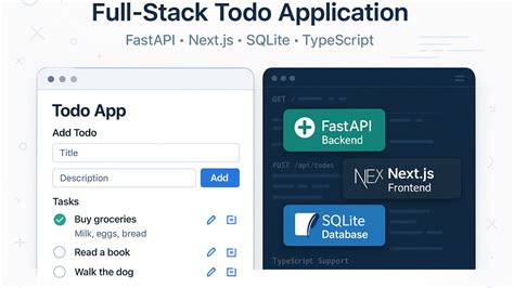 Building A Modern Full Stack Todo Application Fastapi Nextjs Sqlite And Typescript