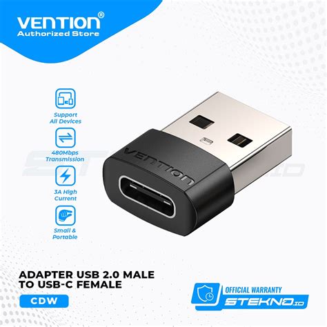 Jual Vention Usb A Male To Usb C Female Adapter Converter Shopee Indonesia