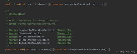 解决java lang unsupportedoperationexception的问题 exception in thread main java lang unsupportedop