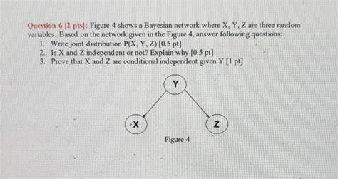 solved question 6 2 pts figure 4 shows a bayesian