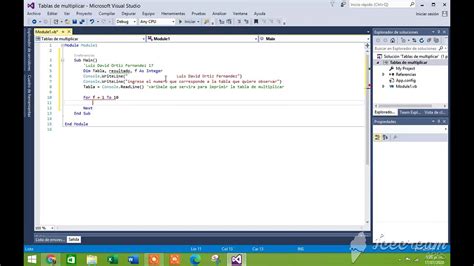 Tablas De Multiplicar Visual Basic At Dan Samples Blog