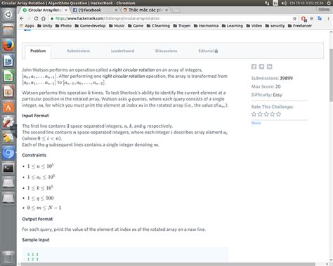 Gặp Rắc Rối Với Bài Circular Array Rotation Trên Hackerrank