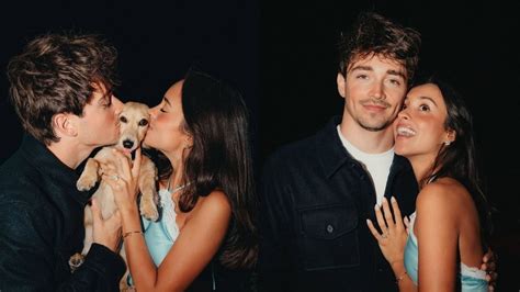 Charles Leclerc And Girlfriend Alexandra Saint Mleux Engagement News