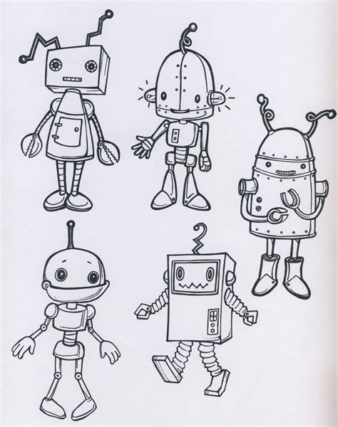 Cute Robot Drawing