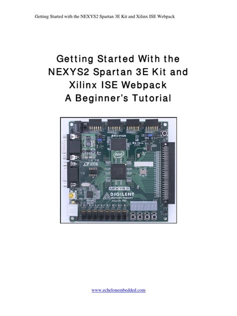 Nexys2 Tutorial Pdf Vhdl Field Programmable Gate Array