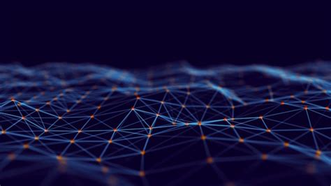Premium Photo Abstract Digital Blue Background Plexus Effect Network