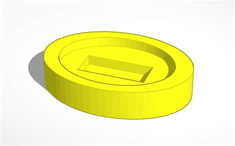 3d Design Mario Coin Tinkercad