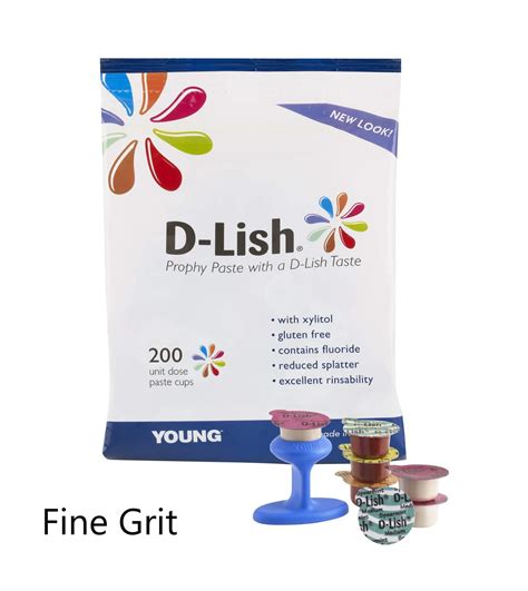 D Lish Prophy Paste Fine Assorted 200pk Clinaide