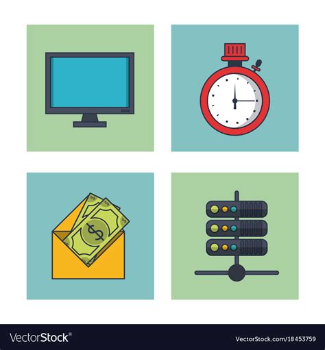 Blockchain And Bitcoin Royalty Free Vector Image