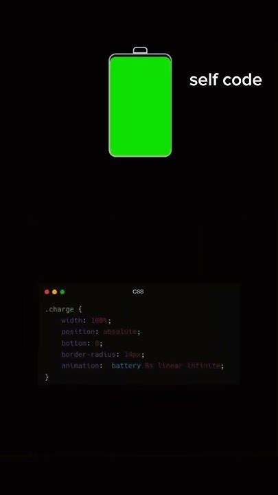 How To Make Animation Battery Using Html Css Beach Travel Love