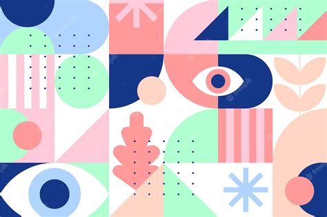 Premium Vector Abstract Geometric Shapes In Flat Design