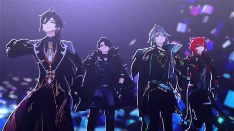 【genshin Impact Mmd4k】alhaitham Zhongli Diluc Tartaglia