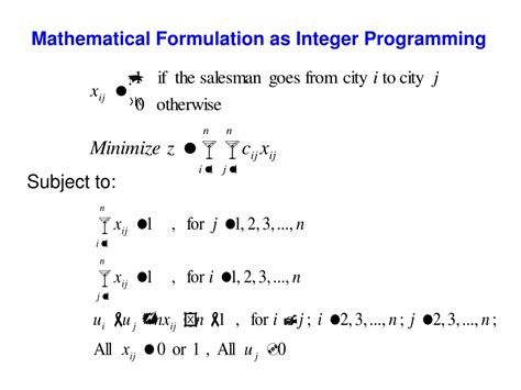 Ppt ปัญหาการเดินทางของพนักงานขาย Traveling Salesman Problem Tsp